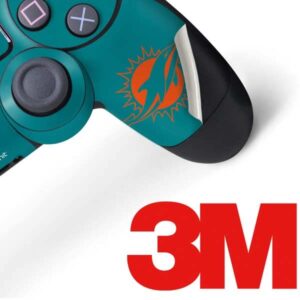 Skinit Decal Gaming Skin Compatible with PS4 Controller - Officially Licensed NFL Miami Dolphins Teal Performance Series Design