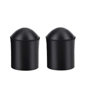 vbestlife double bass endpin rubber tip stopper, set of 2 upright bass parts replacement rubber tip for double bass end pin protector black