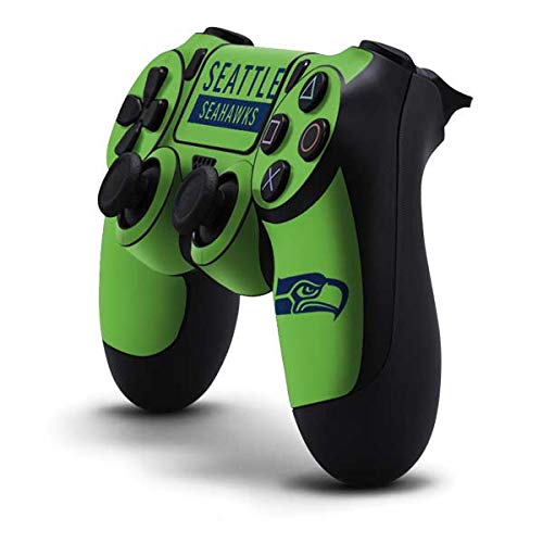 Skinit Decal Gaming Skin Compatible with PS4 Controller - Officially Licensed NFL Seattle Seahawks Green Performance Series Design