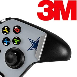 Skinit Decal Gaming Skin Compatible with Xbox One S Controller - Officially Licensed NFL Dallas Cowboys Silver Performance Series Design