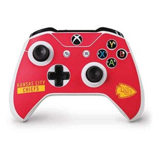 skinit decal gaming skin compatible with xbox one s controller - officially licensed nfl kansas city chiefs red performance series design