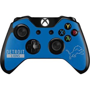 skinit decal gaming skin compatible with xbox one controller - officially licensed nfl detroit lions blue performance series design