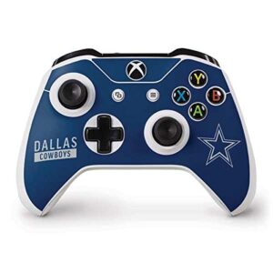 skinit decal gaming skin compatible with xbox one s controller - officially licensed nfl dallas cowboys blue performance series design