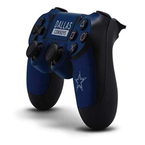 Skinit Decal Gaming Skin Compatible with PS4 Controller - Officially Licensed NFL Dallas Cowboys Blue Performance Series Design