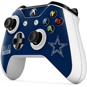 Skinit Decal Gaming Skin Compatible with Xbox One S Controller - Officially Licensed NFL Dallas Cowboys Blue Performance Series Design