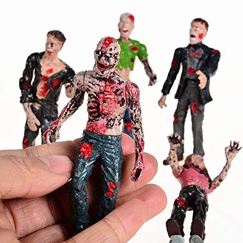 Berry President Army Men, Army Action Figures, 4 Inches Military Action Figures, Army Combat SWAT Soldier Action Figures Toys for 4 5 6 7 8 9 10 Year Old Boys (12 Pcs) (6-Zombies)