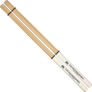 meinl stick & brush flex multi-rod bundle specialty drumsticks for low volume quiet acoustic music on drums/percussion, bamboo dowels, natural, one size (sb202)