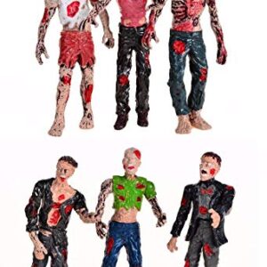 Berry President Army Men, Army Action Figures, 4 Inches Military Action Figures, Army Combat SWAT Soldier Action Figures Toys for 4 5 6 7 8 9 10 Year Old Boys (12 Pcs) (6-Zombies)