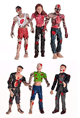 Berry President Army Men, Army Action Figures, 4 Inches Military Action Figures, Army Combat SWAT Soldier Action Figures Toys for 4 5 6 7 8 9 10 Year Old Boys (12 Pcs) (6-Zombies)