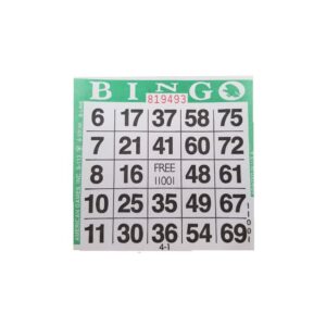 american games 1on bingo paper (500 sheets) (green)