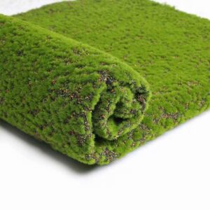 artificial grass rug fake moss grass turf diy synthetic turf landscape artificial grass mats lawn carpet for wedding home backyard patio balcony indoor outdoor decor (multicolor, 3.28x3.28 ft)