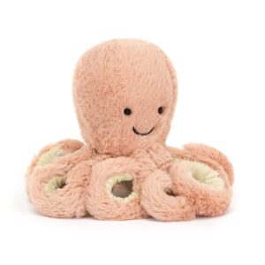 jellycat odell octopus stuffed animal, tiny 5.5 inches | ocean and sea plush toy | classic children's gift