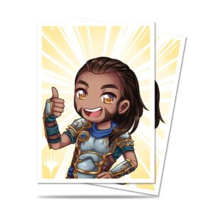 ultra pro magic: chibi gideon - good job! deck protector sleeves(100 ct.)