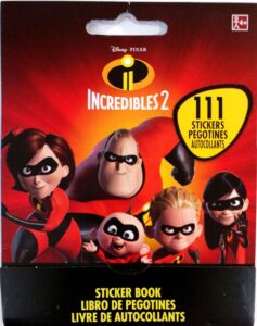 disney/pixar incredibles 2 111-piece sticker book - 1 book