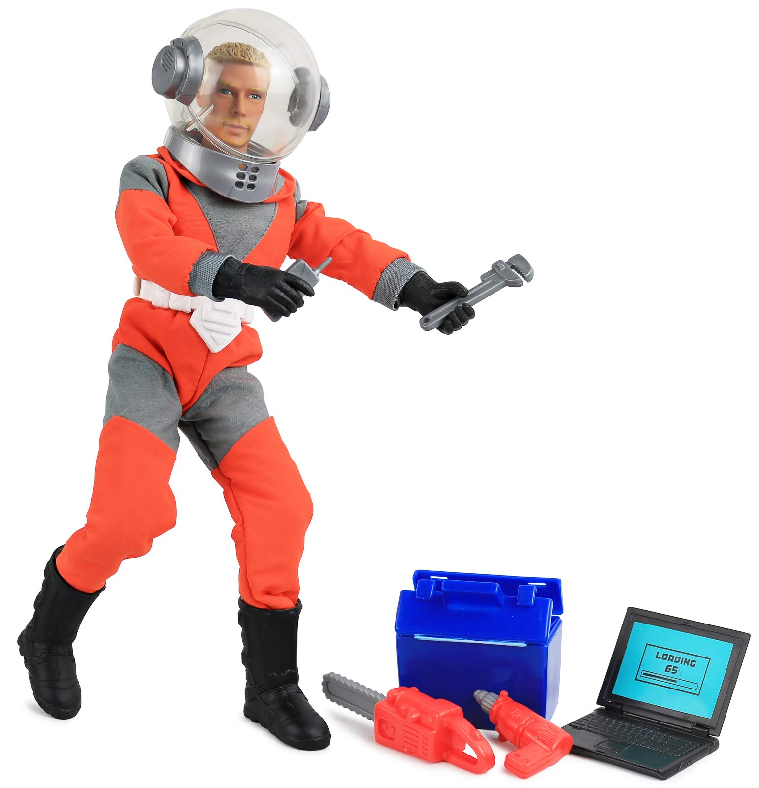 Click N' Play 12" Astronaut Action Figure Space Exploration Playset with Accessories | Birthday Gift, Science Kit, NASA Inspired Space Toys for Kids Toddlers Girls and Boys