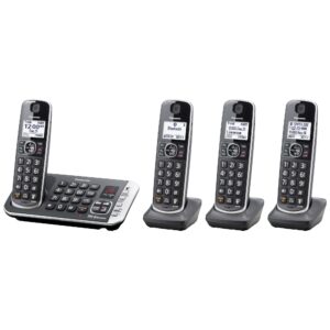 panasonic® link2cell bluetooth® dect 6.0 expandable cordless phone system with digital answering system, kx-tge674b