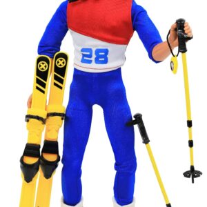 Click N' Play CNP30602 Sports & Adventure Skiing 12"" Action Figure Play Set with Accessories, 12 inches, Brown/A