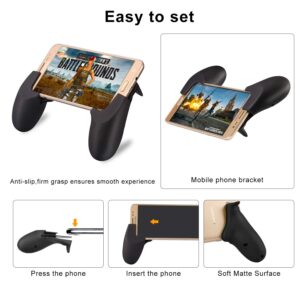 AnoKe PUBG Mobile Controller - Cellphone Game Trigger / Mobile Game Controller Compatible With PUBG for Android IOS, L2R2 Sensitive Shoot Mobile Phone Joystick (2 Triggers+2 Grips)