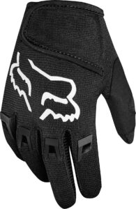 fox racing kids dirtpaw glove, black, small