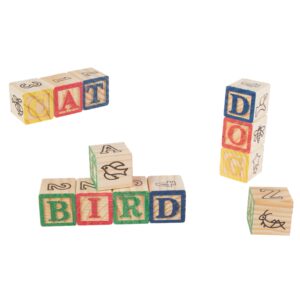 Hey! Play! ABC and 123 Wooden Blocks- Alphabet Letters and Numbers Learning Block Set-Educational STEM Toy for Toddlers and Preschool Age Children