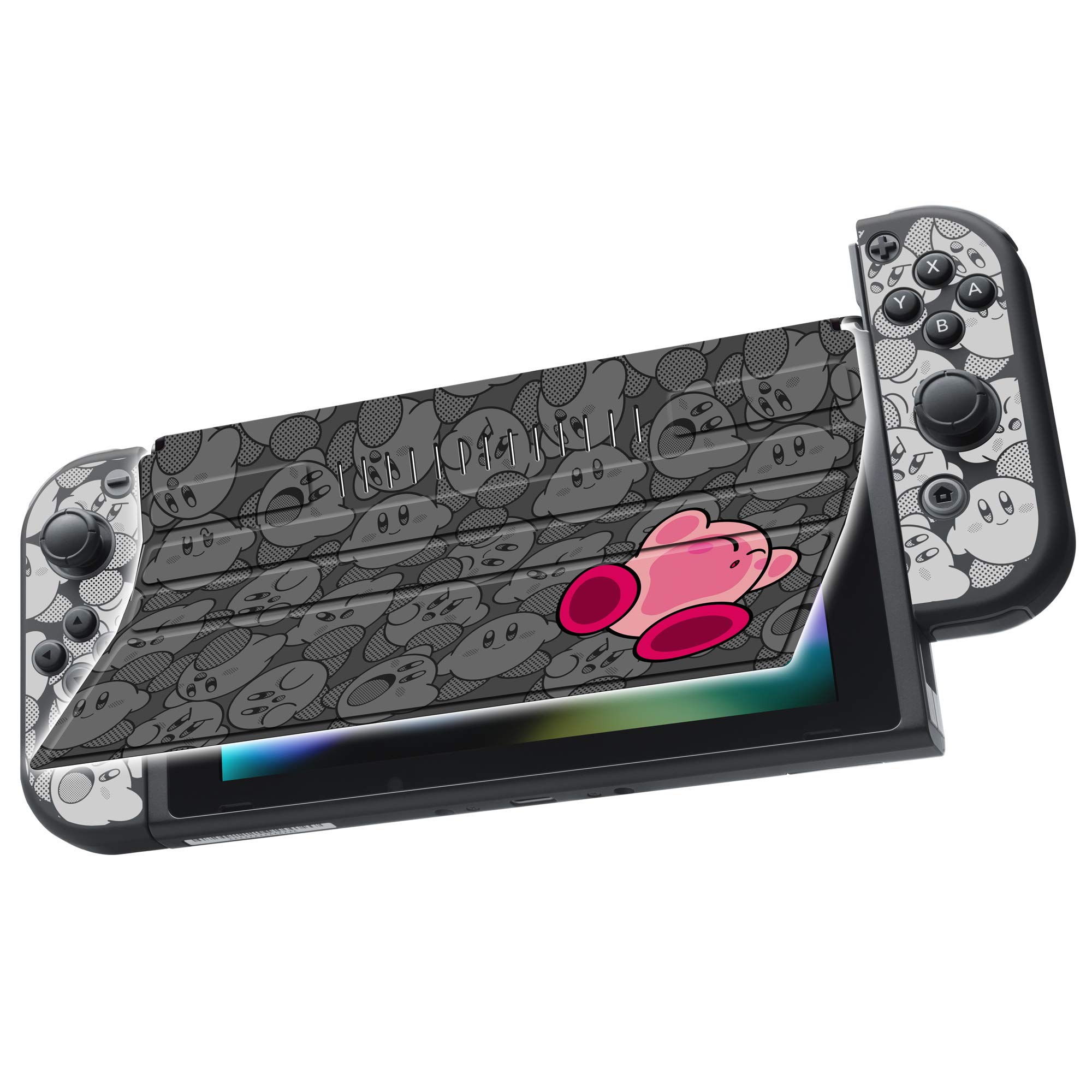 Kisekae Set Star Kirby for Nintendo Switch Game Console Japan Changing cover（Comic black）