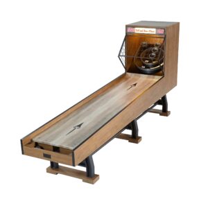 barrington billiards roll and score game set, 10' - vintage games for arcades, fairs, carnivals, rec rooms, playrooms, bars - speedball bowling machine with led lights and electronic scorer