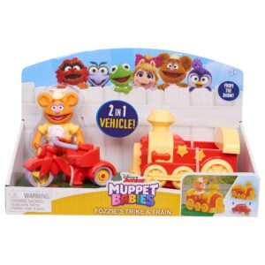 just play muppets 14433 babies fozzie n trike n train, multicolor