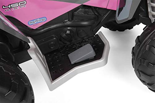 Peg Perego Polaris Outlaw Pink Power 12 Volt Ride on Quad