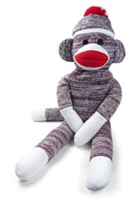 pennington bear company the original sock monkey, hand-knit, plush material, 20" inch