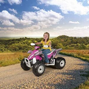 Peg Perego Polaris Outlaw Pink Power 12 Volt Ride on Quad