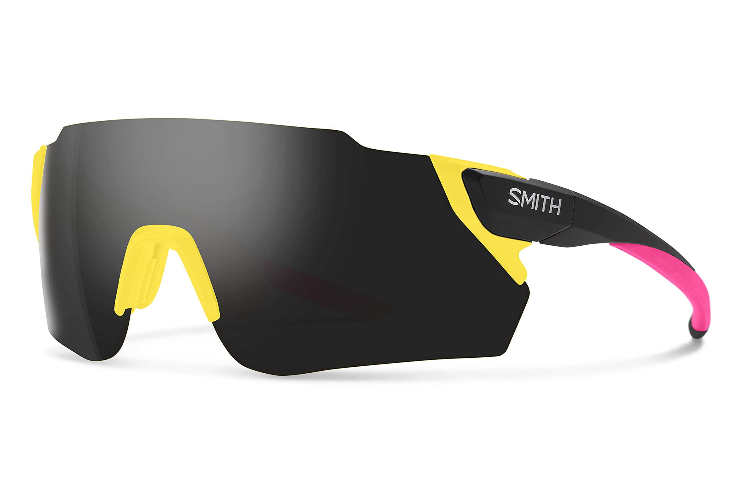 Smith Optics Attack Max Sunglasses, Matte Citron / ChromaPop Black / Contrast Rose Flash