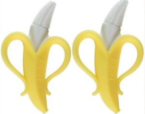 nuby nananubs banana massaging teether (pack of 2)