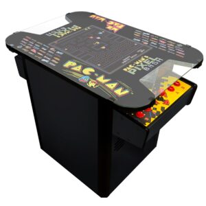 namco pac-man pixel bash home cocktail table - black