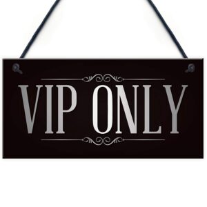 meijiafei vip only man cave home bar pub sign bbq beer garden party dad mum gift for her 10" x 5"