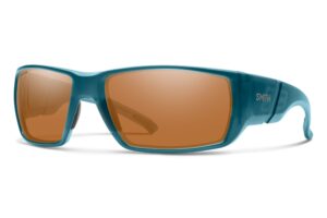 smith transfer chromapop polarized sunglasses, matte crystal deep forest, chromapop polarized copper