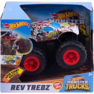 hot wheels rev tredz potty central monster truck, 1:43 scale