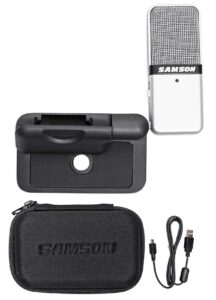 samson gomic go mic usb podcast studio recording condenser microphone+clip+case