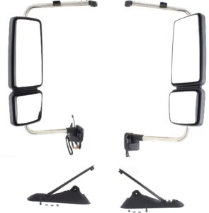 kool vue driver & passenger side power heated mirrors for international durastar 2013 with signal light chrome