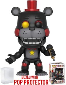 funko pop! games: five nights at freddy's pizza simulator - lefty vinyl figure (bundled with pop box protector case)