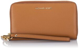 michael kors large flat multi-function phone case acorn one size