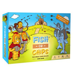 the great fries escape - foodie adventure card game for kids, easy to learn playing cards for kids, ideal for family game night, party game, camping - fun artwork | 2-7 players, ages 6 & up