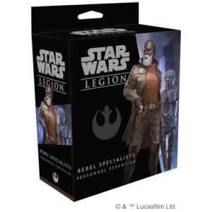 atomic mass games star wars: legion rebel specialists personnel expansion - tabletop miniatures game, strategy game for kids and adults, ages 14+, 2 players, 3 hour playtime, made