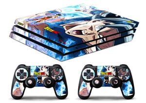 skin ps4 pro - dragonball goku ultra instinct - limited edition decal cover adesiva playstation 4 slim sony bundle