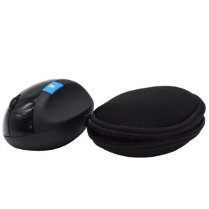 neoprene storage carrying case bag dust covers for microsoft sculpt ergonomic mouse (black)