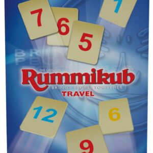 Rummikub in Travel Tin - The Original Rummy Tile Game by Pressman, Blue (B07GLGBW9X)