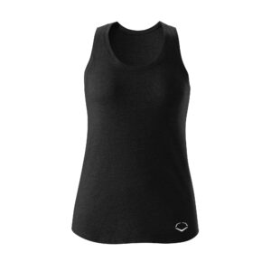 evoshield women's racerback tank, black - small