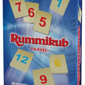 Rummikub in Travel Tin - The Original Rummy Tile Game by Pressman, Blue (B07GLGBW9X)