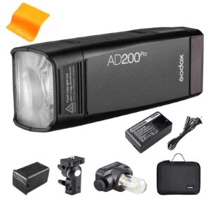 godox flash strobe ad200 pro ad200pro 2.4g pocket speedlite flash photography lighting for canon nikon sony fuji olympus panasonic pentax camera