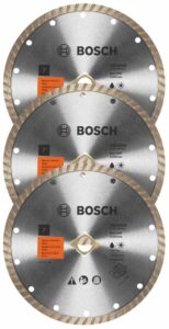 bosch db742sb3 3 pc. 7 in. standard turbo rim diamond blades for smooth cuts