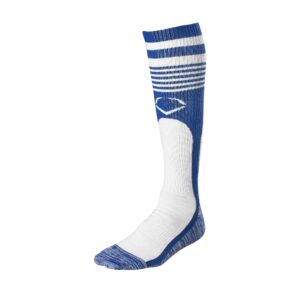 evoshield throwback game socks, royal - small